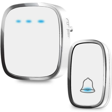 Philips Battery-Operated 8-Melody Doorbell Kit, One Push Button, White ...