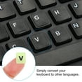 Uxcell English Keyboard Stickers Glow in the Dark Luminous Keyboard ...