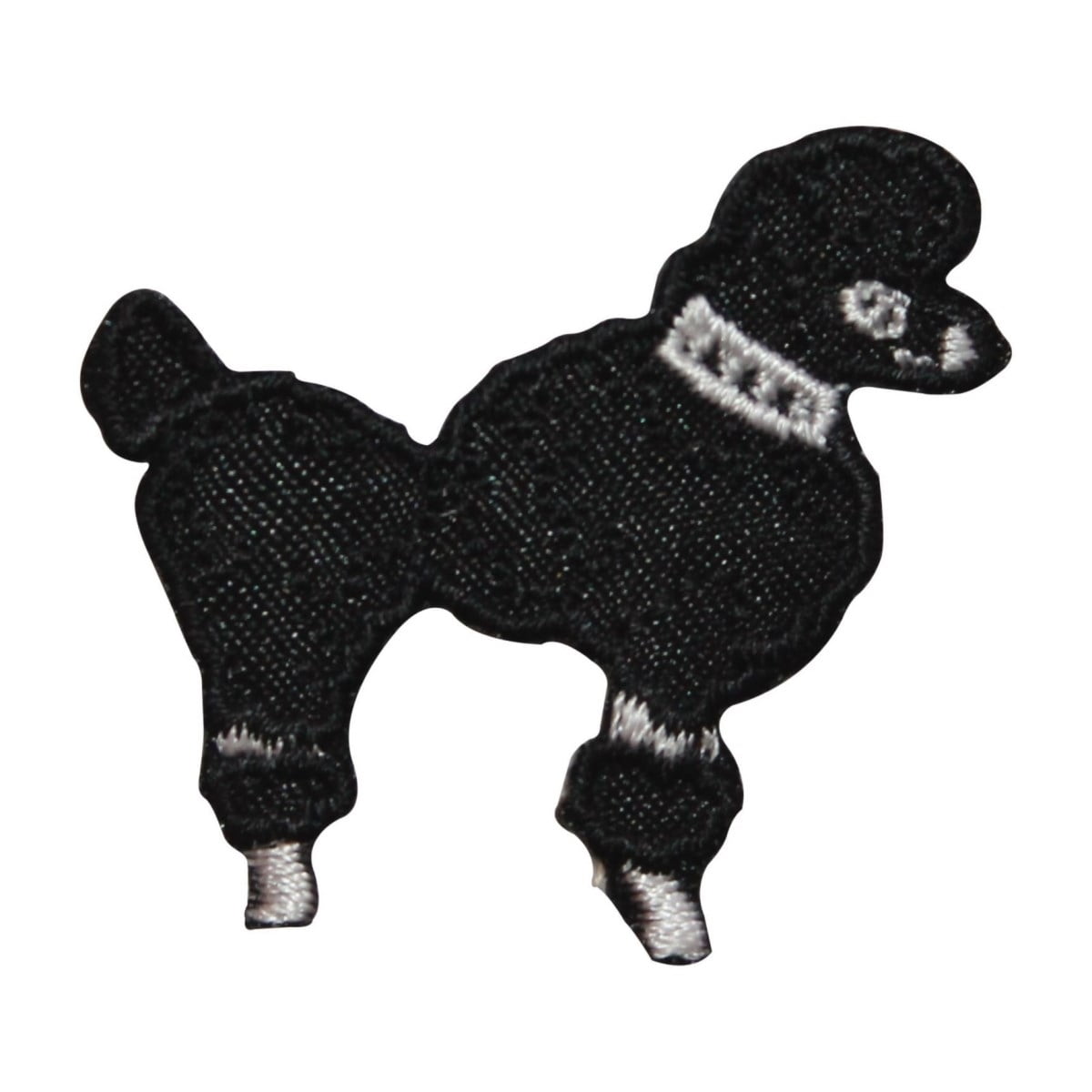 ID 8487A Black Poodle Dog Patch Fancy Show Puppy Embroidered Iron On ...