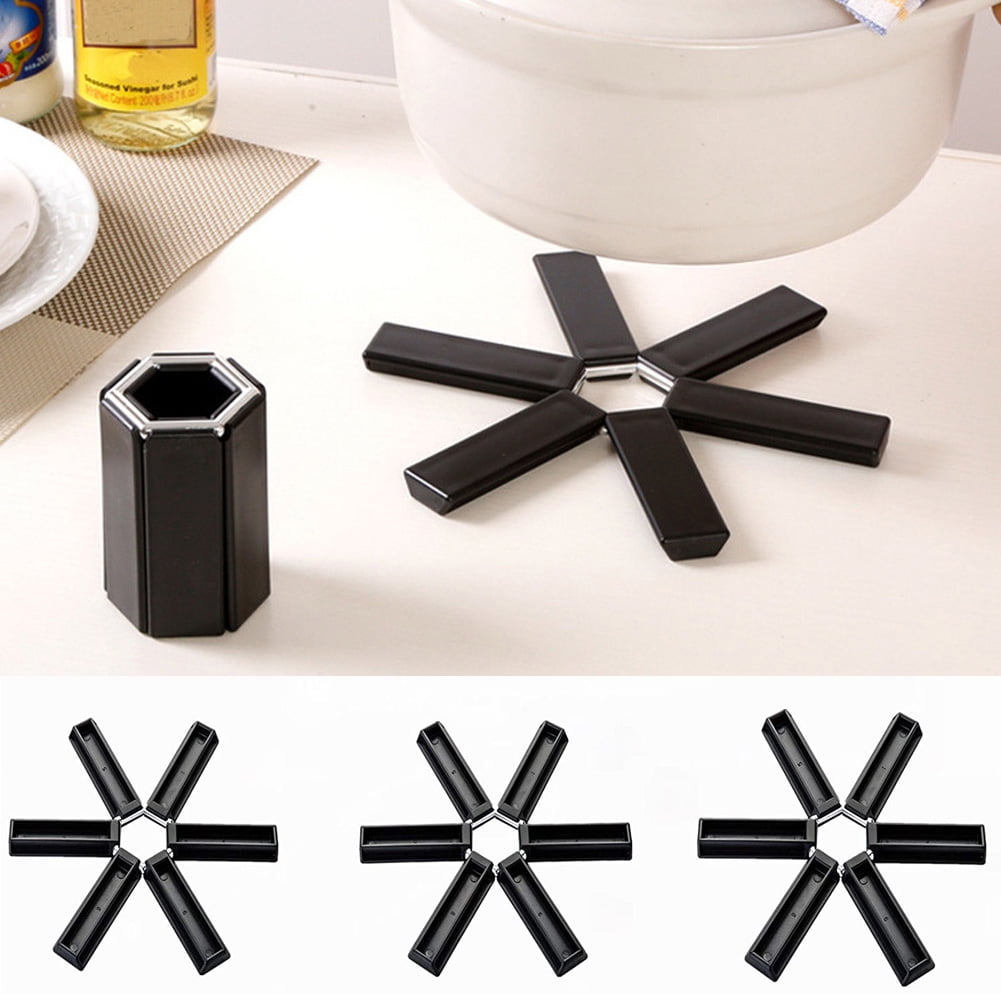 SPRING PARK 3Pcs/Set Folding Heat Insulation Pad， Design Foldable Non ...