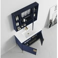 40" Tennant Brand Kuro Minimalistic Navy Blue Bathroom Vanity - Walmart.com