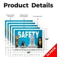 Safety Is Everyone's Responsibility Yard Sign 10 Pack of 24 Inch x 36 ...
