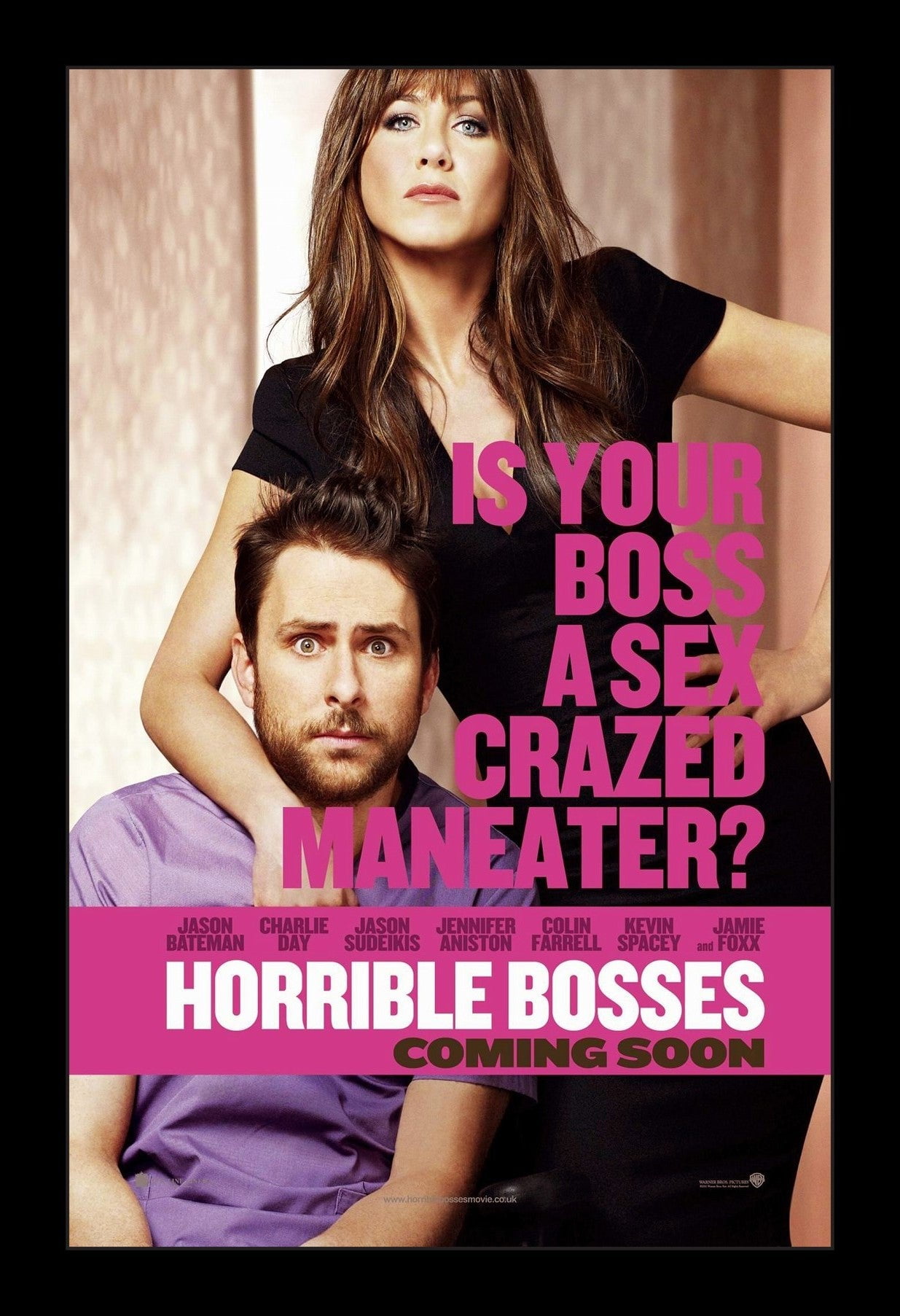 HORRIBLE BOSSES - 11x17 Framed Movie Poster - Walmart.com