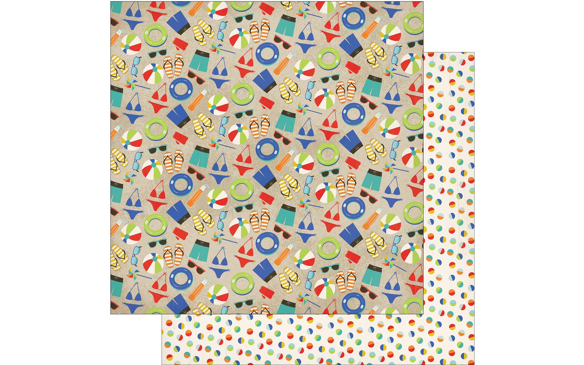 Carta Bella Beach Day Paper 12x12 Summer Fun (25 sheets) - Walmart.com