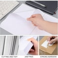 "RyhamPaper 50 Waterproof Sticky Shipping Labels, LaserJet & Ink, 5.5 ...