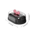 BAOPAI Double-Layer Soap Box with Bow Design - Plastic Soap Storage ...