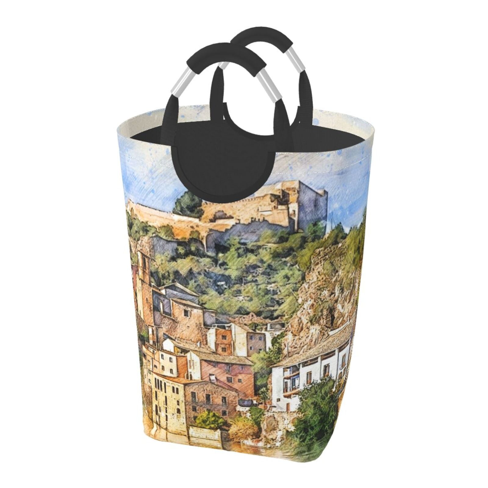 XMXY Architecture Town Rectangular Laundry Basket Organizer ...