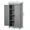 YIYADO Outdoor Storage Cabinet, Wooden High Shed, High Quality Cedar ...