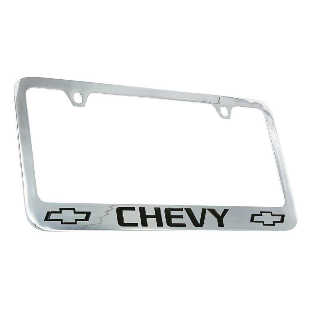 Chevrolet Chevy Chrome Plated Metal License Plate Frame Holder ...