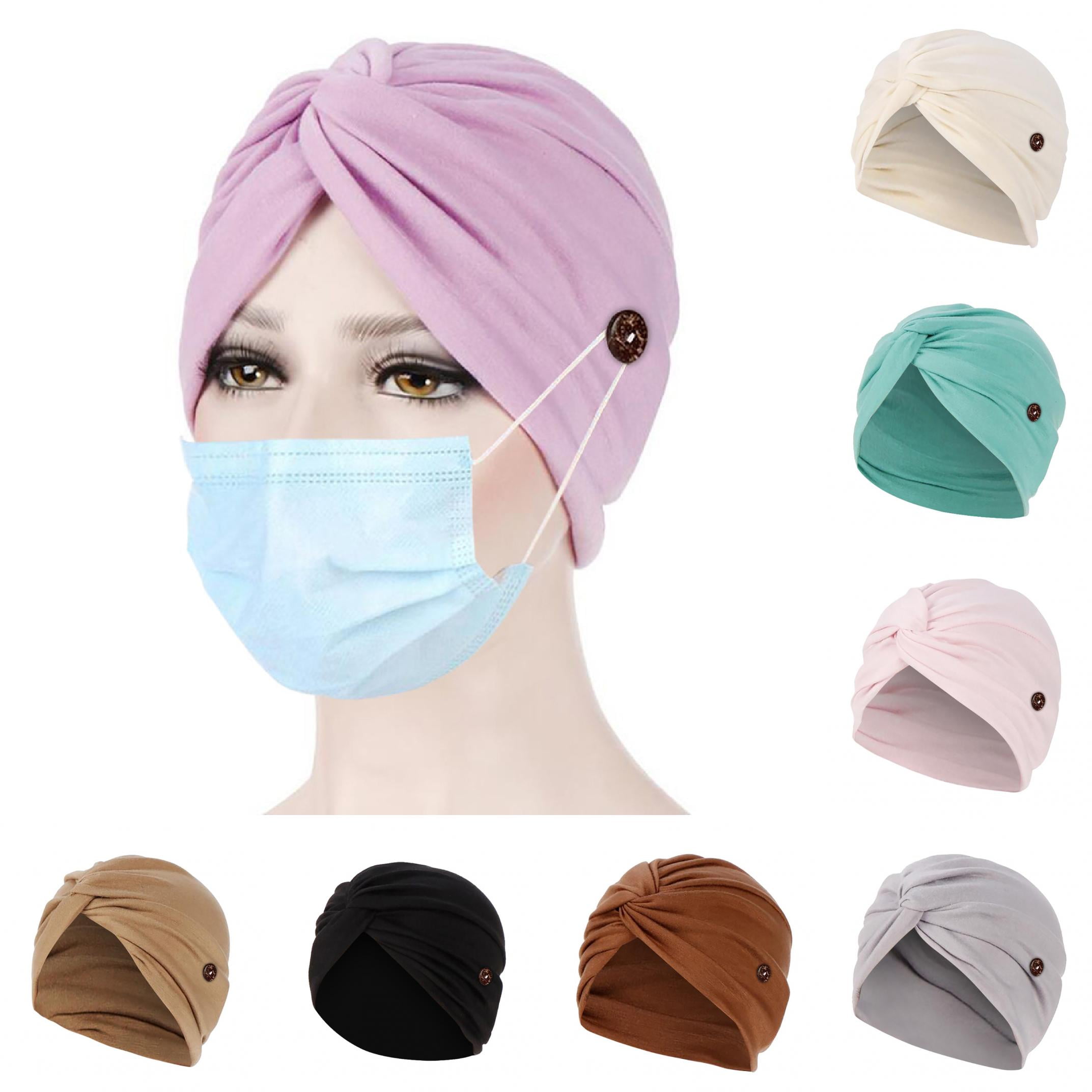 Limei Stretchy Turban Cap Head Cover Chemo Head Wraps Bennie Twisted ...