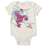 Marvel Avengers Spider-Man Newborn Baby Boys Bodysuit Pants and Hat 3 ...