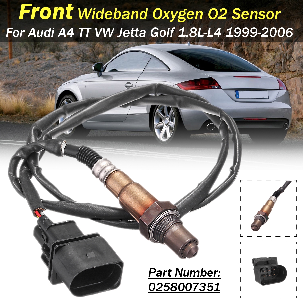 6-Pin Wideband Lambda Oxygen Sensor For VW Golf Beetle Audi TT ...