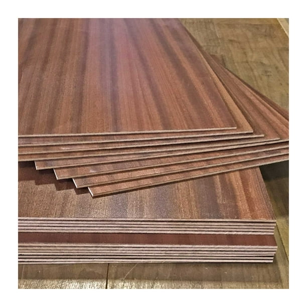 1/8" x 12" x 20" Pre Finished Quarter Sawn Sapele Plywood - Perfect ...