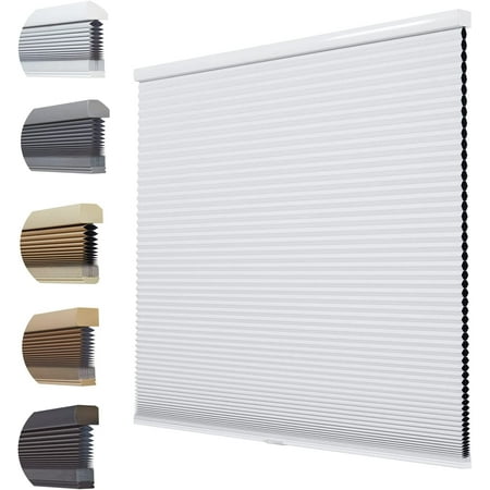Cellular Shades Room Darkening Honeycomb Blinds for Windows Cordless ...
