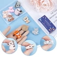 12PCS 6 Styles Animal Silicone Beads Focal Beads Bulk 3D Cute Animals ...