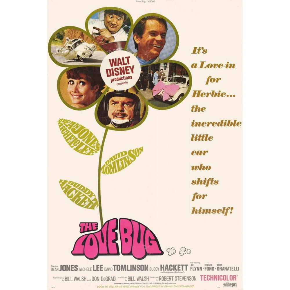 The Love Bug - movie POSTER (Style A) (27" x 40") (1969) - Walmart.com ...