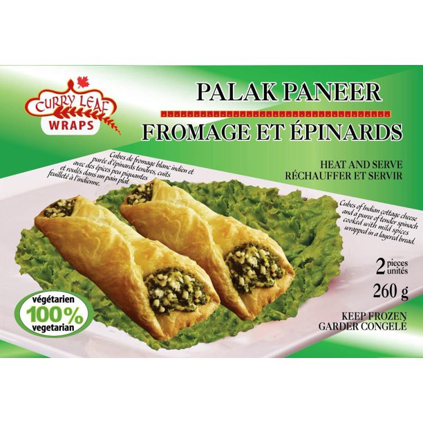 Curry Leaf Palak Paneer Ready to eat wraps - Walmart.ca