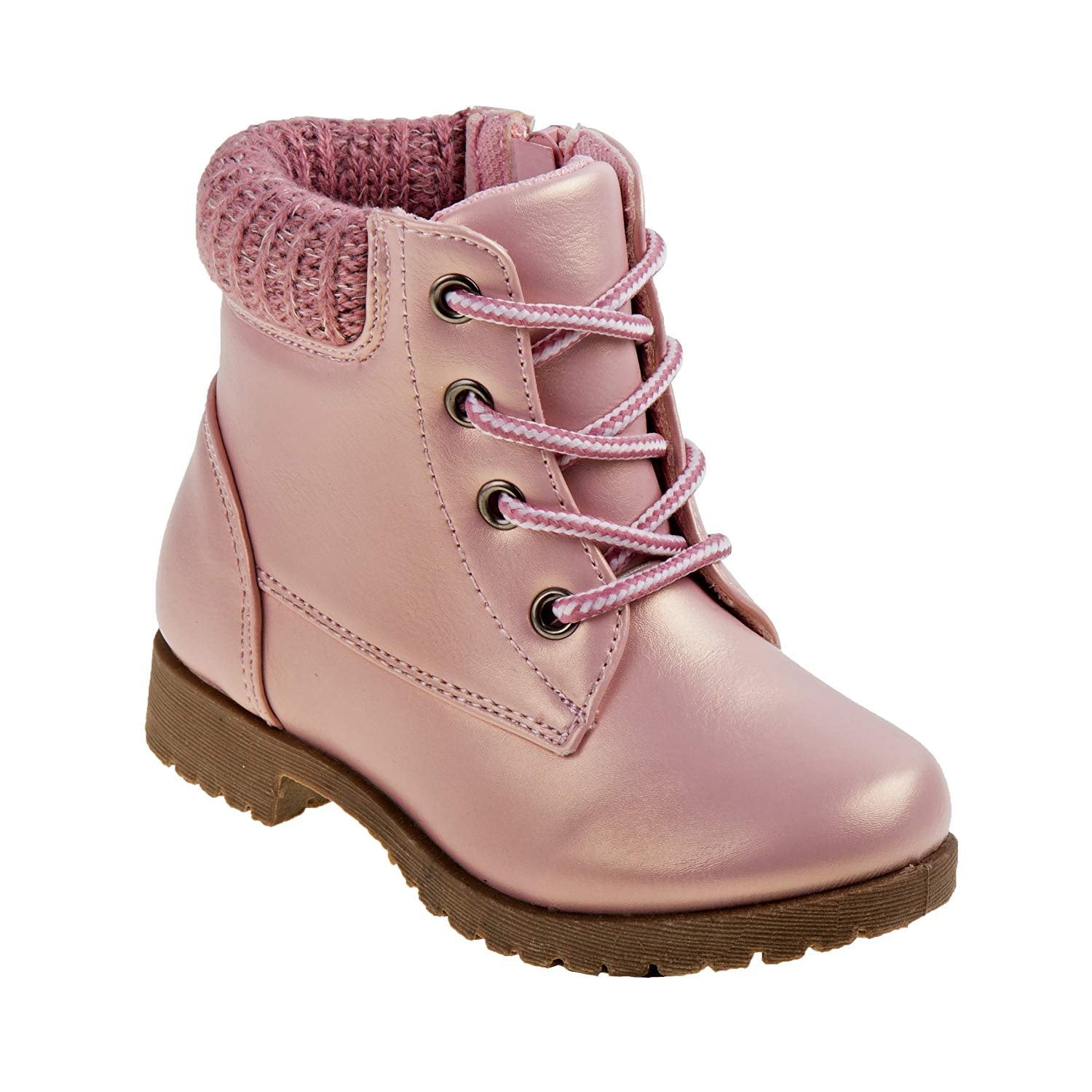 Rugged Bear Girls Combat Boot (Pink, 10) - Walmart.com