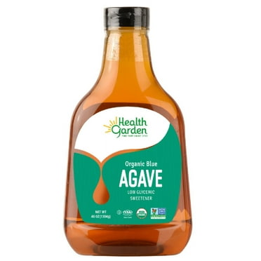 Health Garden Natural Organic Blue Agave Sweetener, Sugar Free, 12 Oz ...