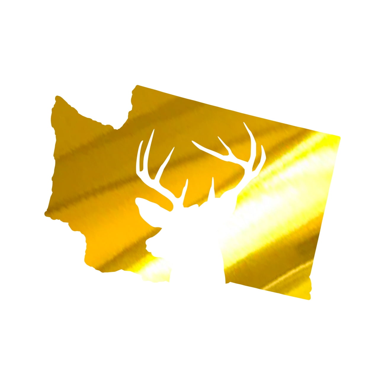 Washington Deer State Sticker Decal Die Cut - Self Adhesive Vinyl ...