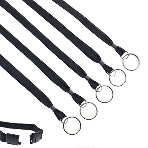 25 Pack - Heavy Duty Breakaway Lanyards for Keys and Ids with Key Chain ...