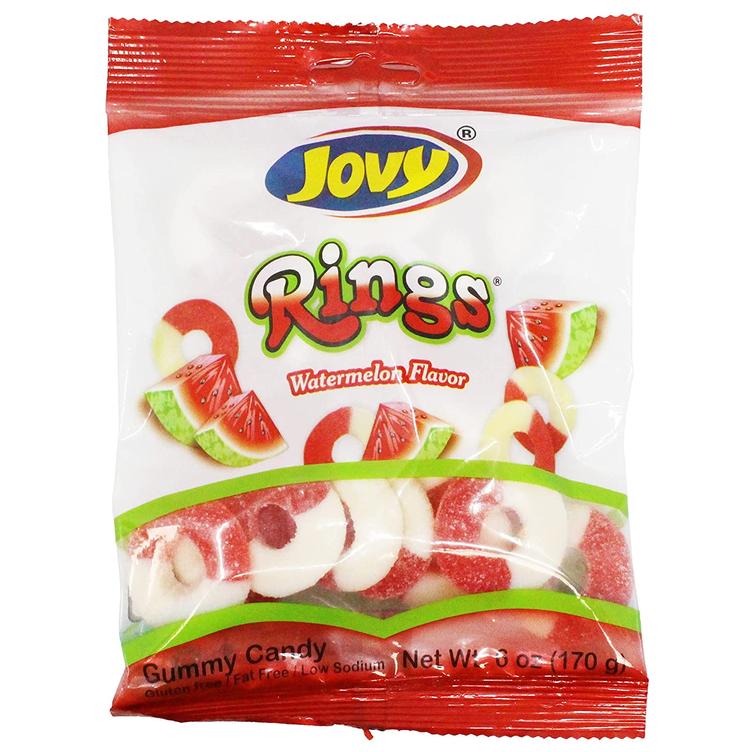 Jovy Watermelon Gummy Rings Mexican Candy (12 x 6 oz. Bags) - Walmart.com