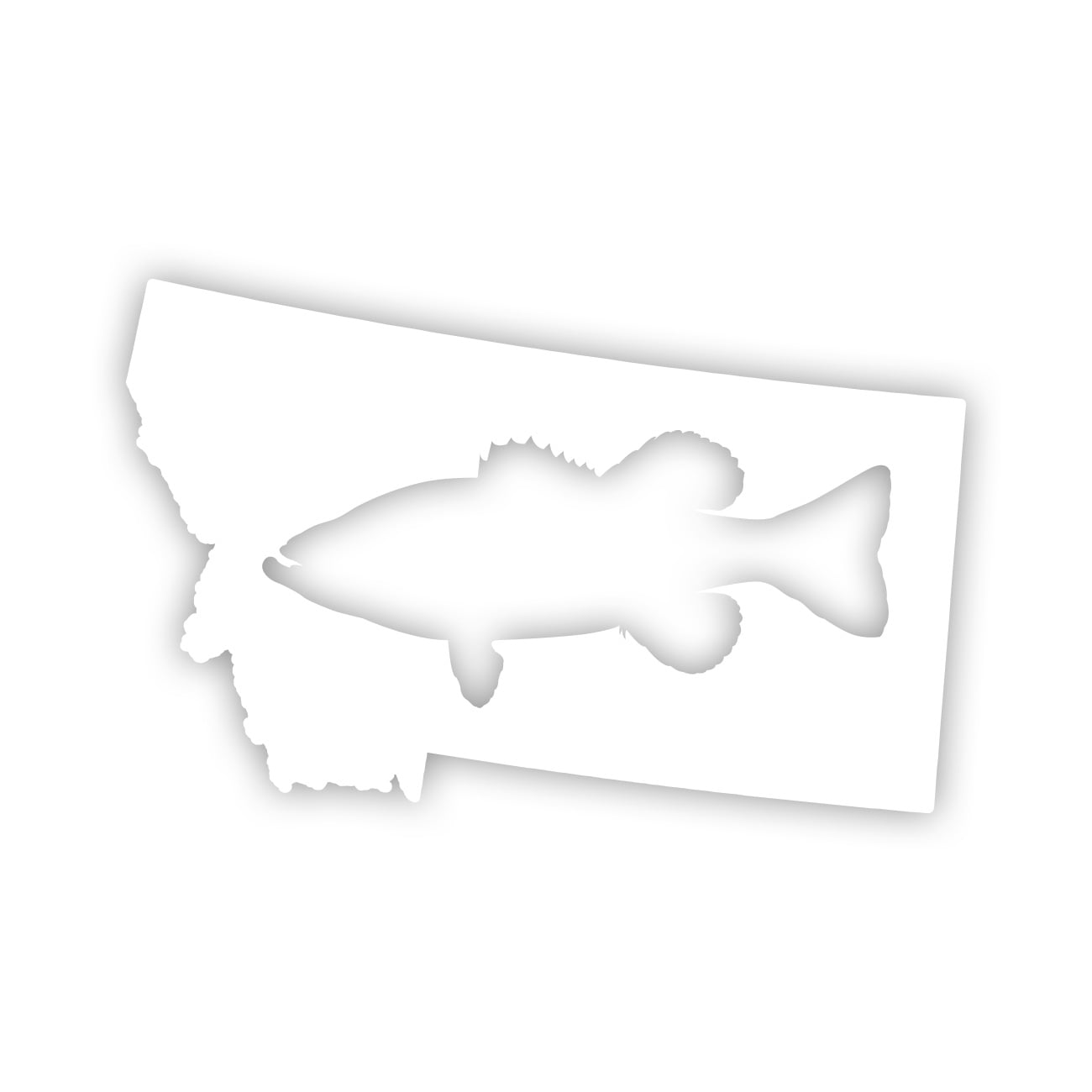 Montana Bass Sticker Decal Die Cut - Self Adhesive Vinyl - Weatherproof ...