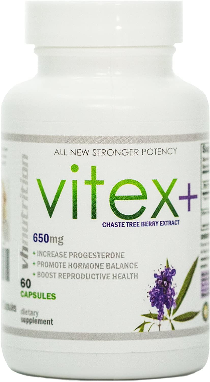 Buy VH Nutrition Vitex Plus 650mg Supplement - Natural Women Hormone Balance, Fertility, PMS ...