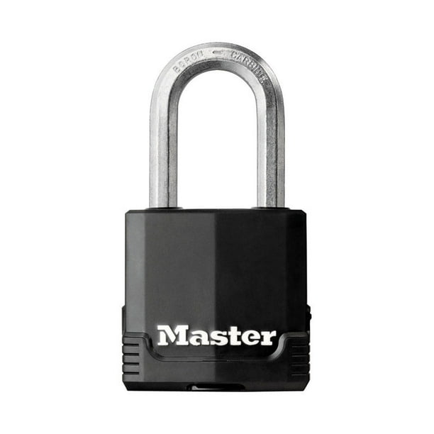 Master Lock 1-7/8" W Steel Dual Ball Bearing Locking Covered Padlock 1 ...