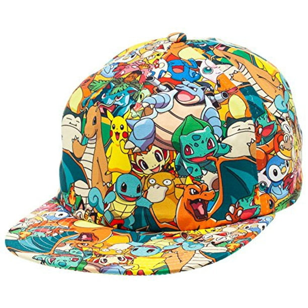 Bioworld - BIOWORLD Pokemon All Over Print Sublimated Snapback Cap Hat ...