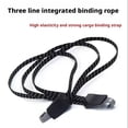 Bicycle Cargo Strap, Triple-Strand Elastic Cord with ABS Hooks, 26.8 ...
