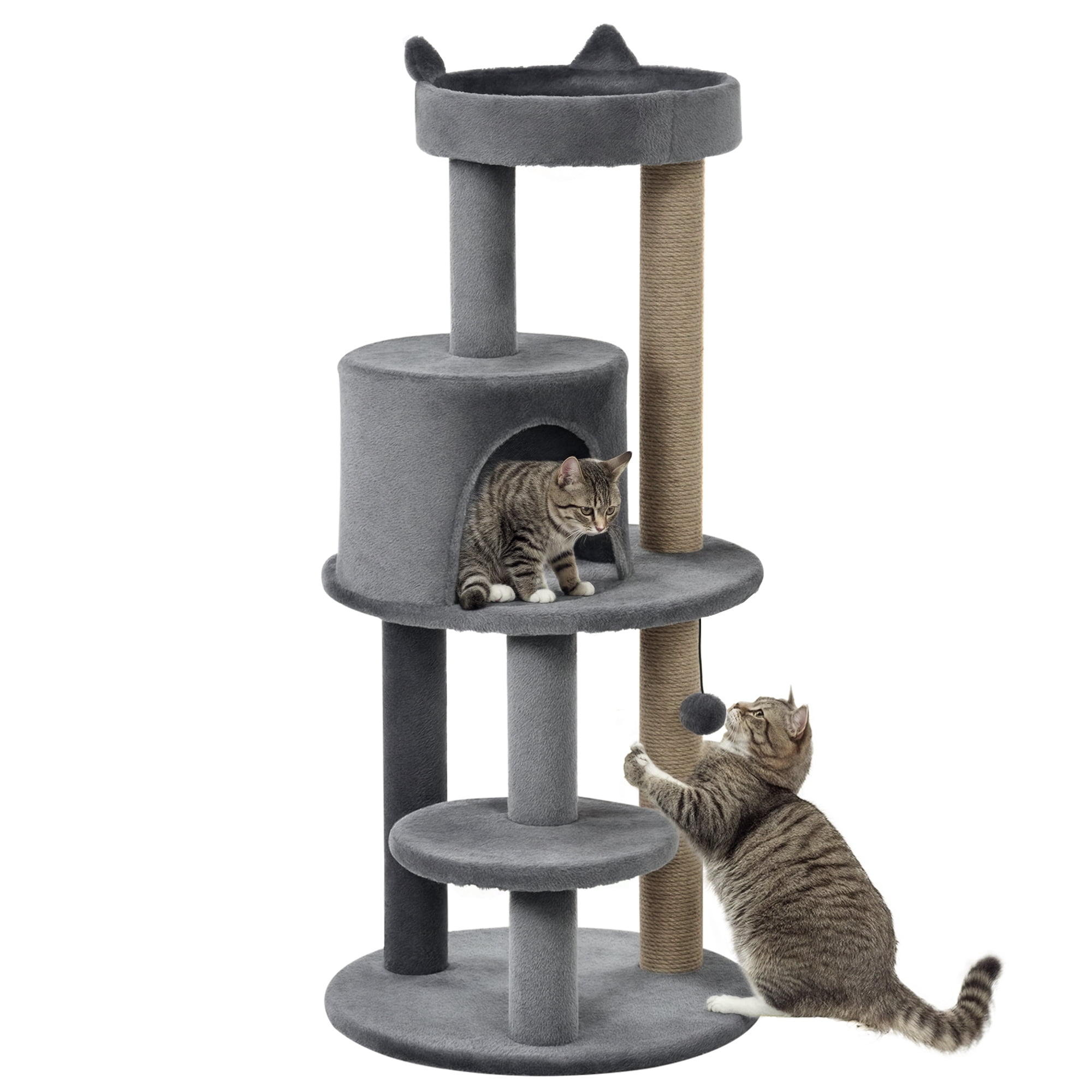 Click here for Pawhut 41 Cat Tree Tower With Condo  Scratching Po... prices