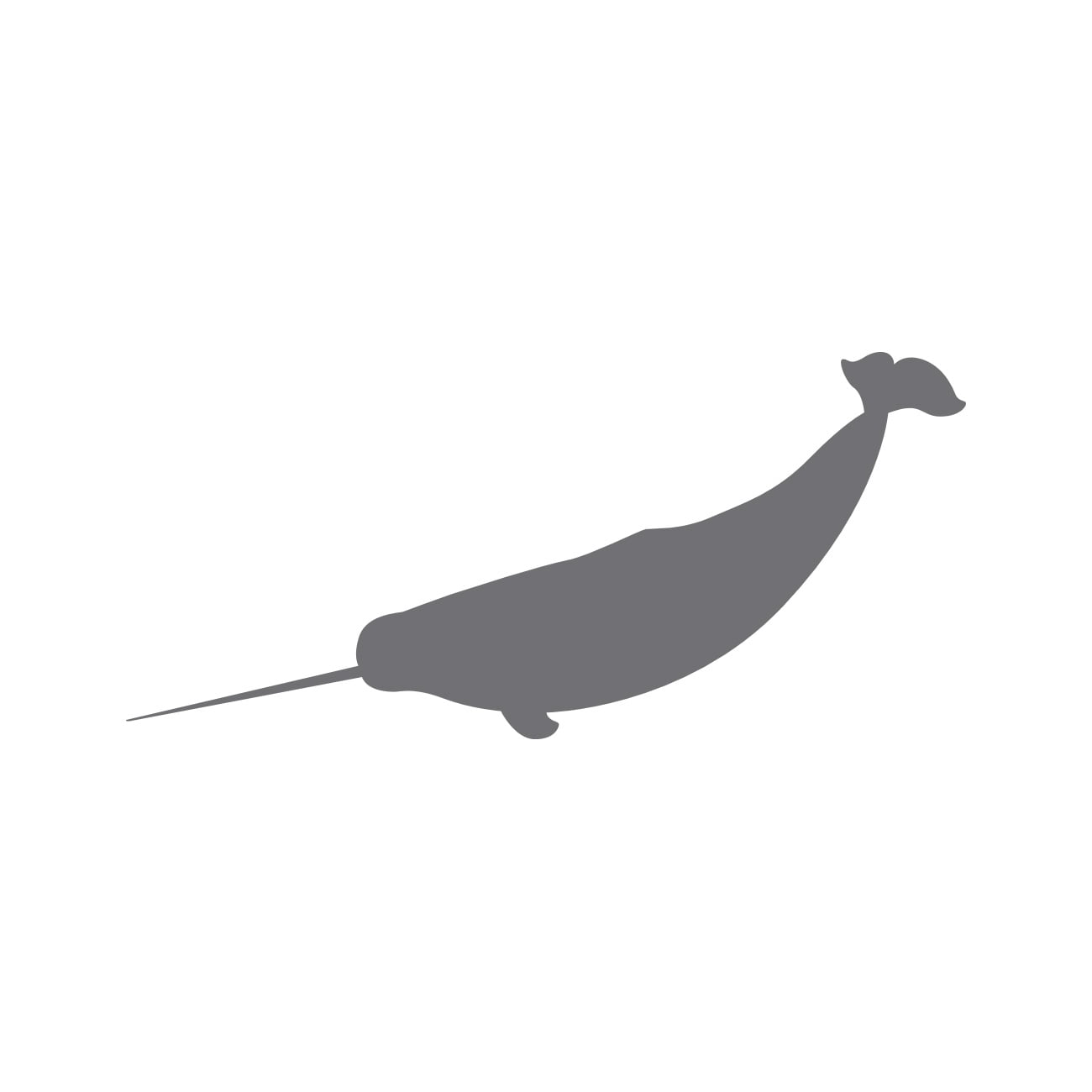 Narwhal Sticker Decal Die Cut - Self Adhesive Vinyl - Weatherproof ...