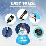 Zimtown 6FT Inflatables Snowman Family Outdoor Christmas Decorations ...