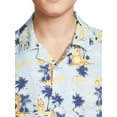 Bluey Men’s Hawaiian Print Button-Up Shirt with Short Sleeves, Sizes XS ...