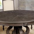 Furniture of America Clyde Wood 7-Piece Round Dining Table Set in ...