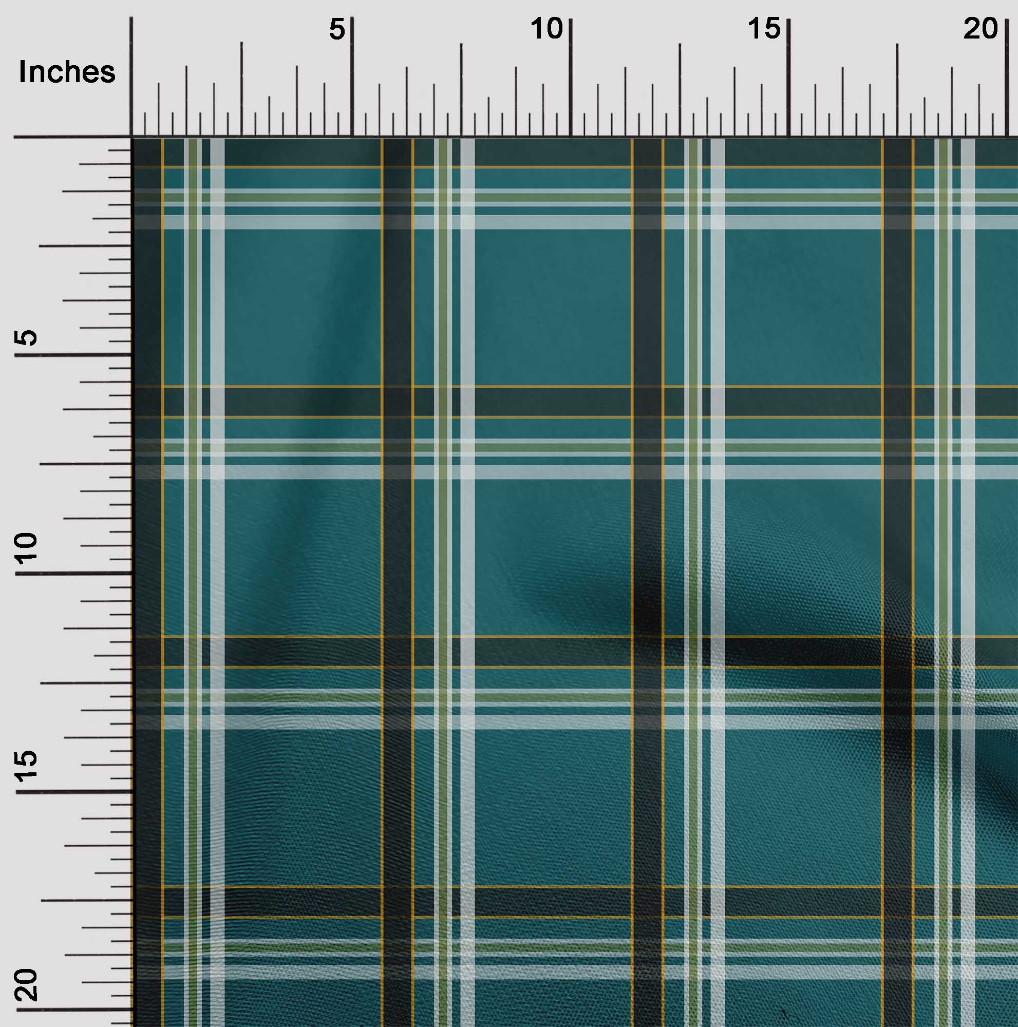 oneOone Viscose Chiffon Fabric Madras Check Print Fabric By The Yard 42 ...