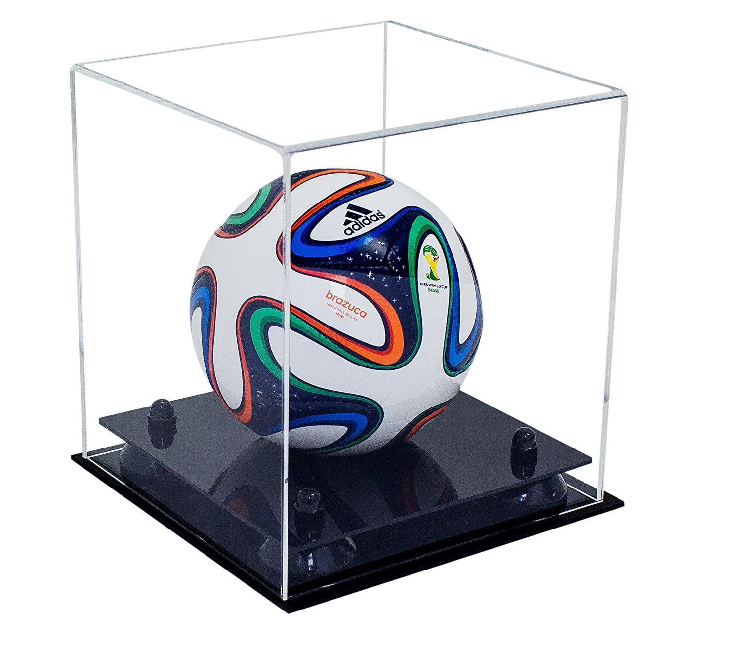 Clear Acrylic MINI - Miniature (not full size) Soccer Ball Display Case ...