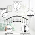 6 Pack Legging Organizer Hangers for Closet - POZEAN Pant Hangers with ...