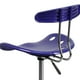 Flash Furniture Vibrant Deep Blue and Chrome Drafting Stool with ...