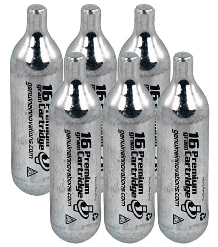 16 Gram Co2 Cartridges - 6 Pack - Walmart.com