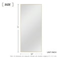 NeuType 71"x32" Gold Modern Full Length Mirror - Walmart.com