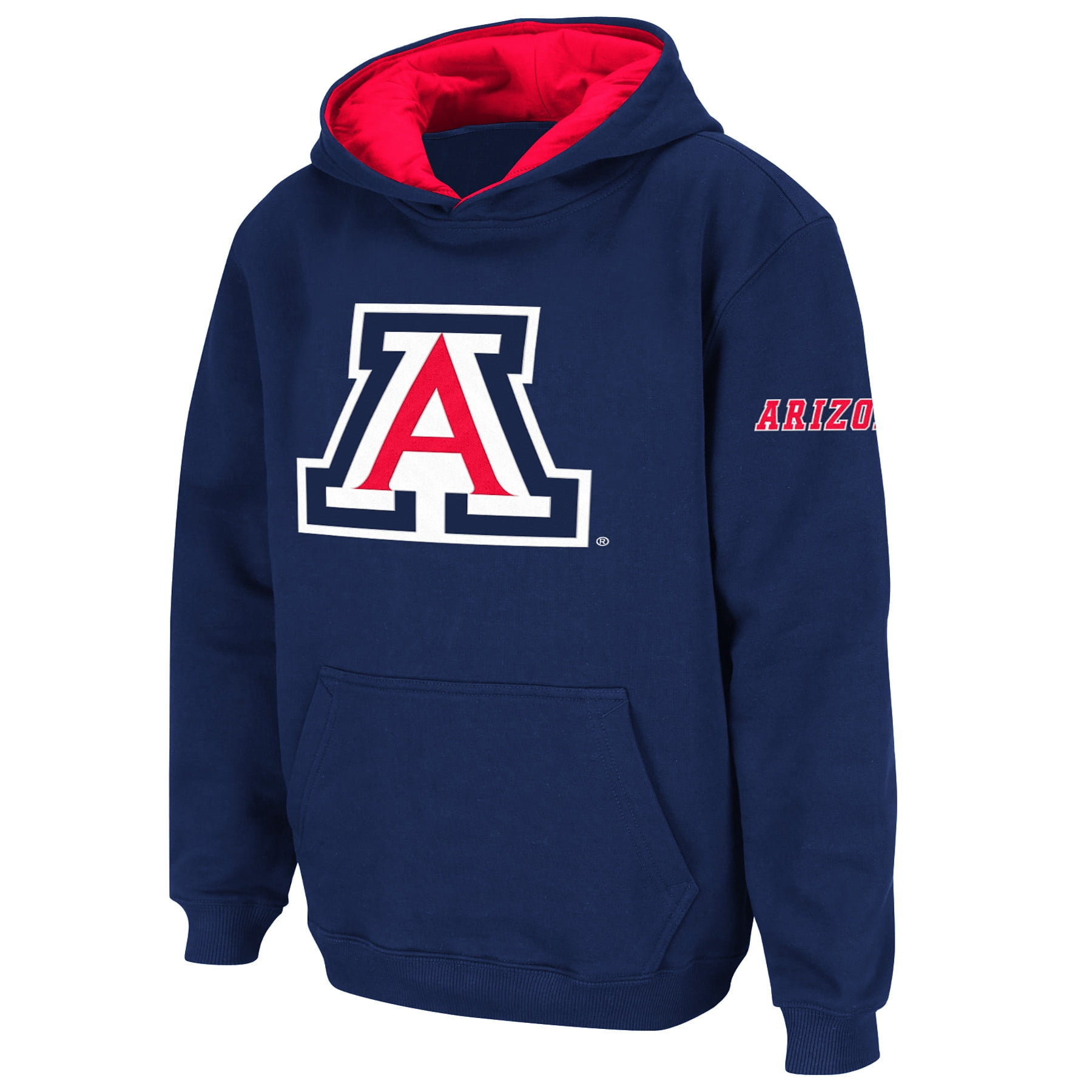 Youth Stadium Athletic Navy Arizona Wildcats Big Logo Pullover Hoodie ...