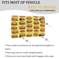 ADECORIVY Food Hamburger,fastfood Yellow License Plate, Aluminum ...