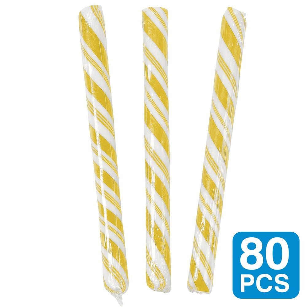 Candy Stick - Yellow - Edibles - 80 Pieces - Walmart.com