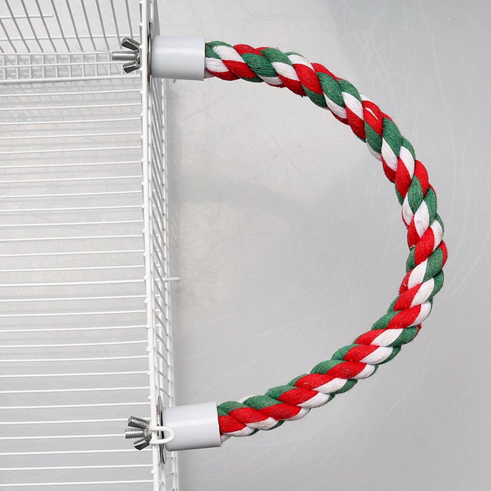 Bird Rope Perch Parrot Climbing Rope Rope Toy for Cockatiels Finches ...