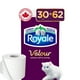 Royale Velour Toilet Paper, 30 Equal 62 Bathroom tissue rolls, 2-Ply ...