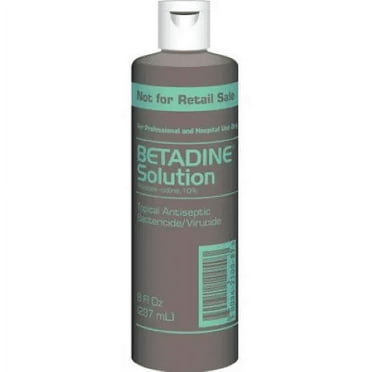 Betadine Skin Prep Solution 4 oz. Bottle 10% Strength Povidone-Iodine ...