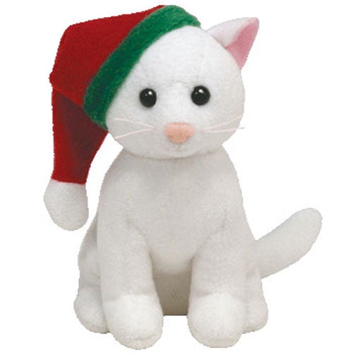 TY Holiday Baby Beanie - TWINKLING the White Cat (4 inch) - Walmart.com ...