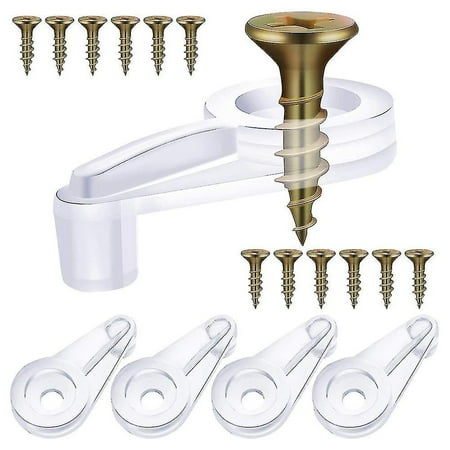 100 Pack Glass Retainer Clips Kit Cabinet Glass Clips(transparent ...